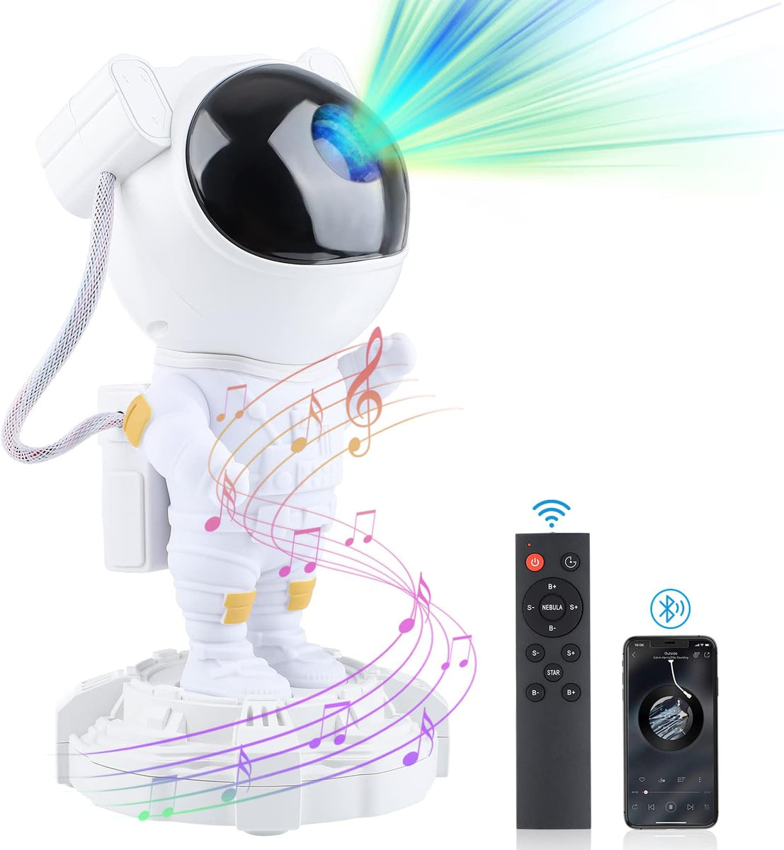 Astronaut Galaxy Projector With Bt Speaker Funky Rico Marketplace