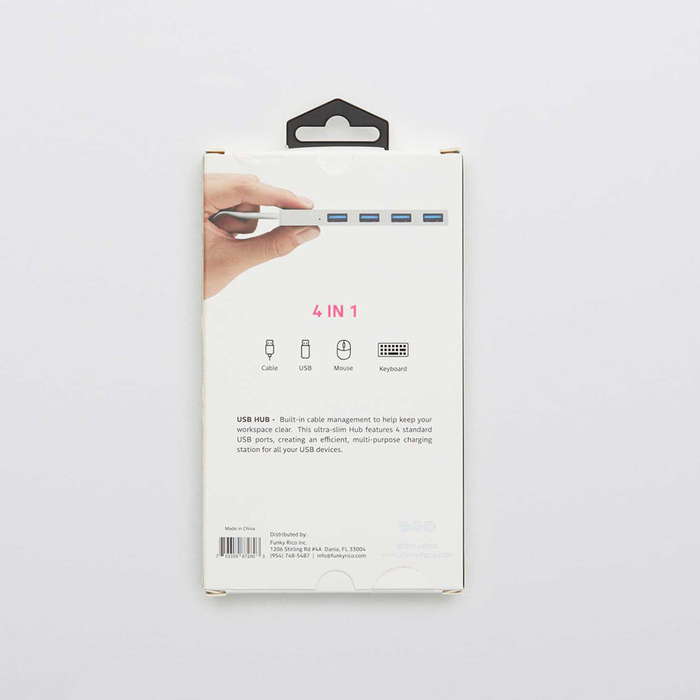 USB Hub 4-IN-1 Black – Funky Rico Marketplace